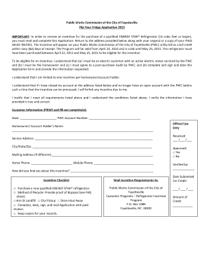 Fillable Online Flip Your Fridge Application Fax Email Print - pdfFiller