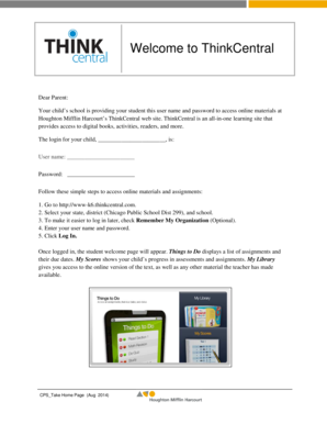 Fillable Online Chicago Take Home Page v2 - Houghton Mifflin Harcourt ...