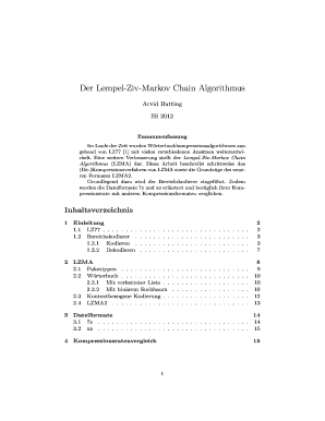 Ausfüllbar Online Der Lempel-Ziv-Markov Chain Algorithmus Fax Email Drucken - pdfFiller