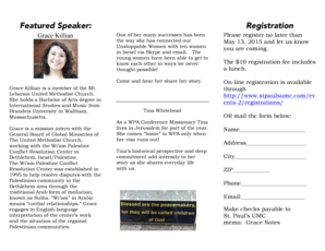 Fillable Online Featured Speaker Registration Fax Email Print - pdfFiller