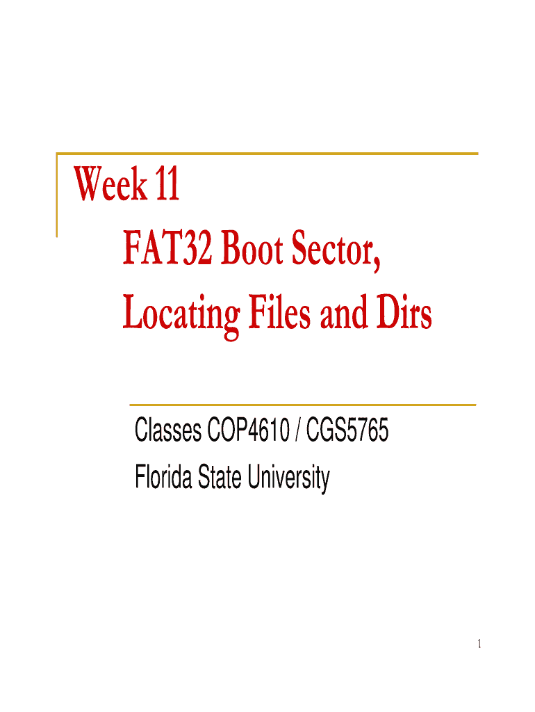 Fillable Online FAT32 Boot Sector, Fax Email Print - pdfFiller