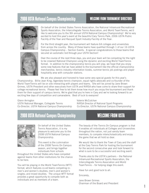 Fillable Online Welcome from Tournament directors Fax Email Print ...