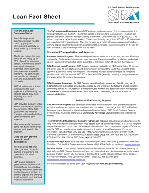 Fillable Online How the SBA Loan Fax Email Print - pdfFiller