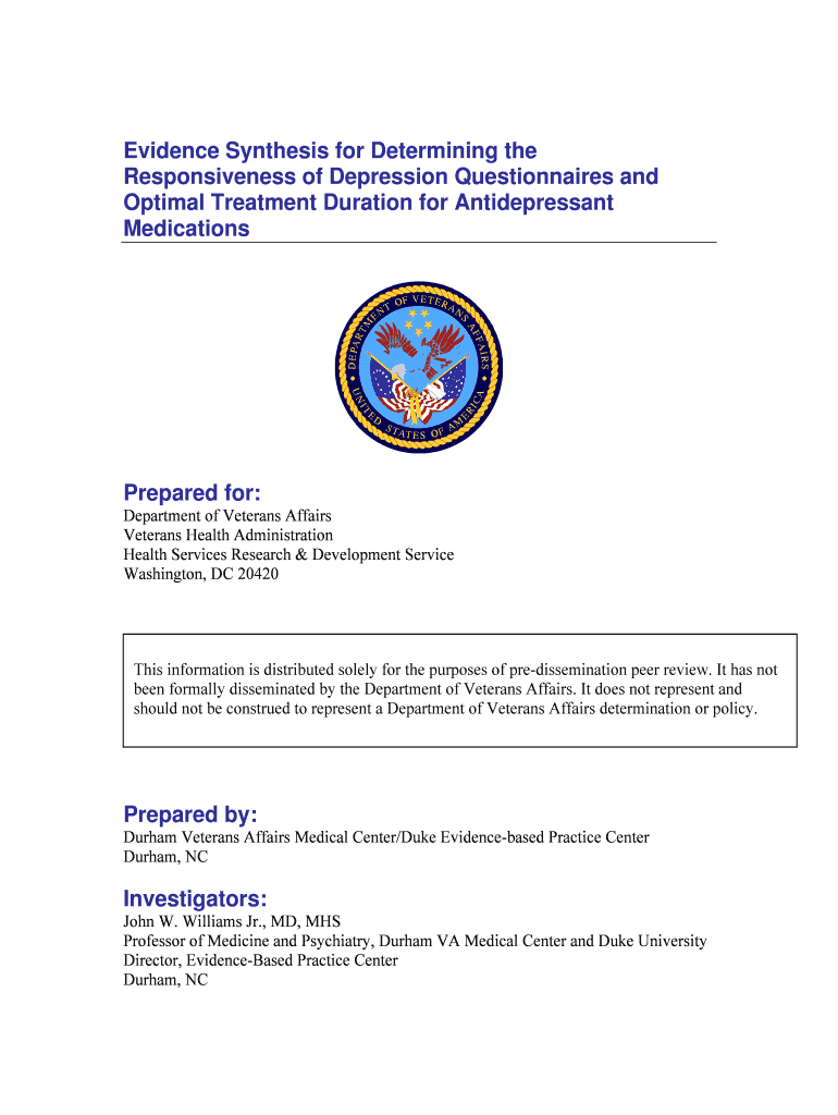 Fillable Online healthquality va Sample Front Cover - Semantic Scholar Fax Email Print - pdfFiller