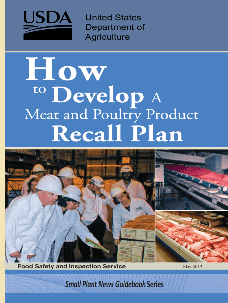 Fillable Online How to Develop a Meat and Poultry Product Recall Plan ...
