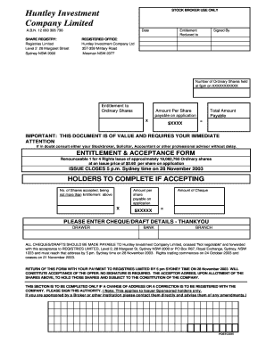 Fillable Online Rights entitlement form - Morningstar Australia and New ...
