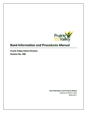 Fillable Online PVSD Board Operations Manual - Prairie Valley School ...