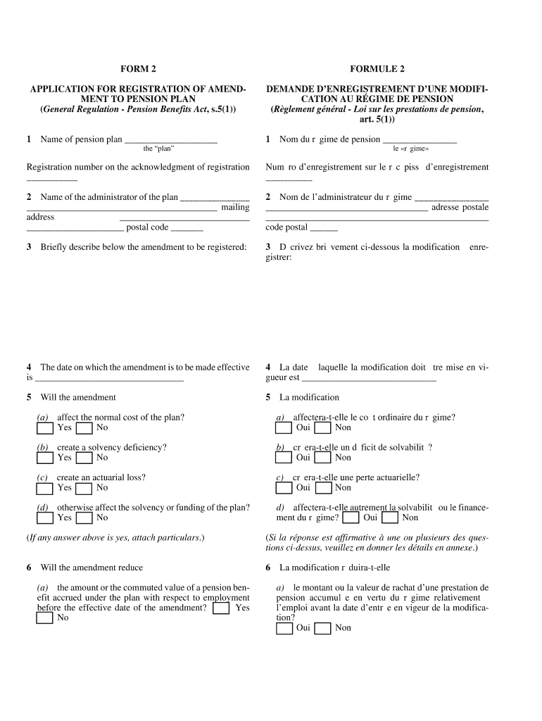 Fillable Online pxw1 snb 91195 Loi sur les prestations de pension FORM ...