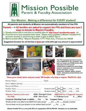 Fillable Online msjhs Updated Flyer for Mission PossibleFinal for 2012 ...