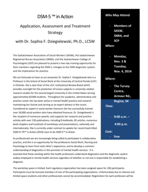 Fillable Online DSM 5 in Action Application Assessment and Treatment ...
