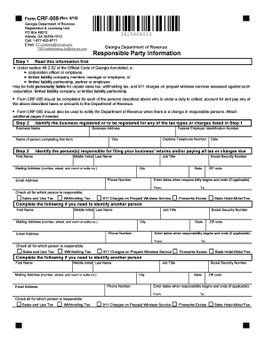 Fillable Online Print Form CRF005 (Rev Fax Email Print - pdfFiller