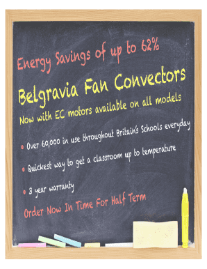 Fillable Online spcoils co Belgravia Fan Convectors - spcoils co Fax ...