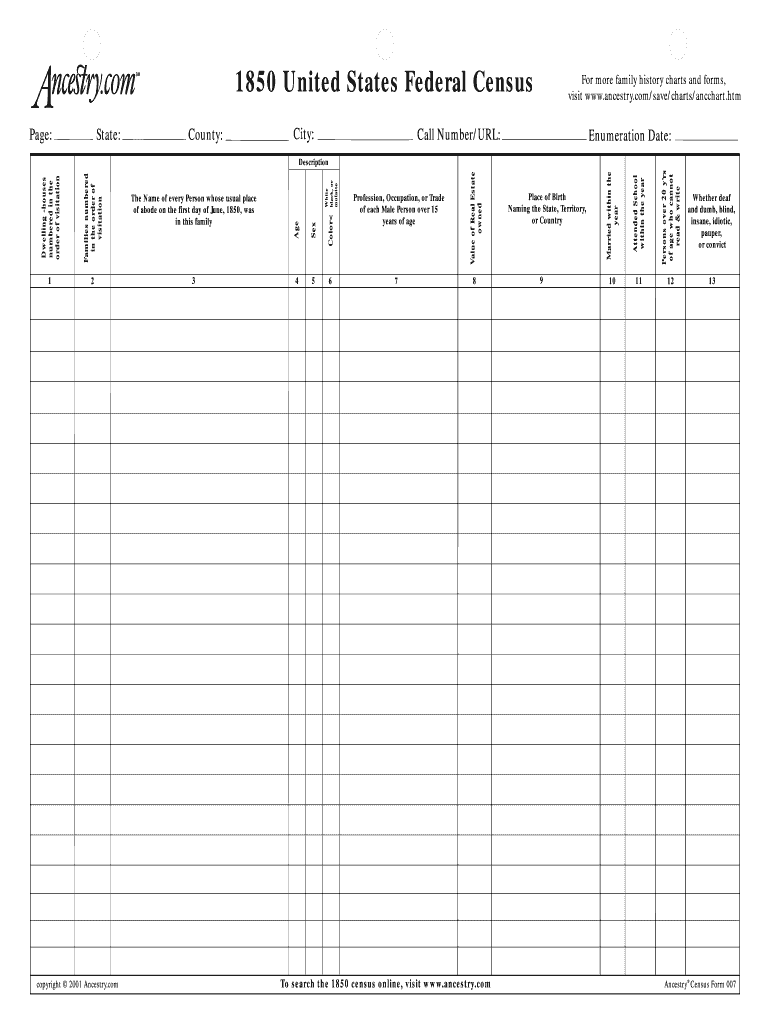 Fillable Online For more family history charts and forms, Fax Email ...