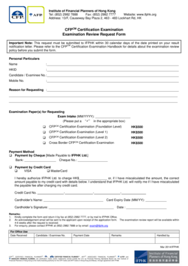 Fillable Online CFPCM CERTIFIED FINANCIAL PLANNERCM and are ...