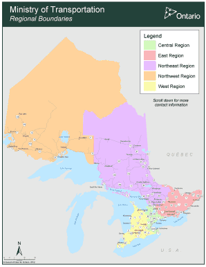 Fillable Online mto gov on Regional Boundaries Fax Email Print - pdfFiller
