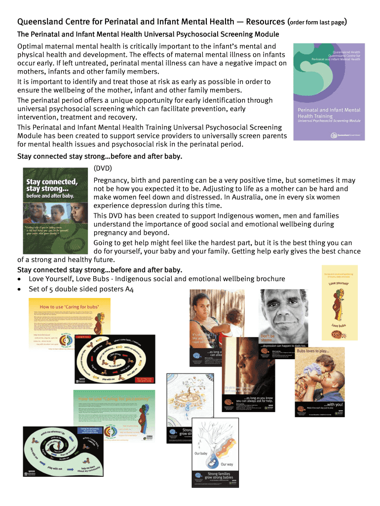 Fillable Online health qld gov Indigenous Resources order form ...