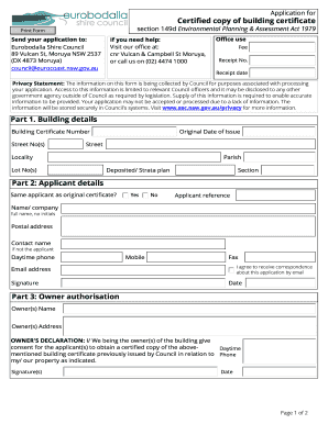 Fillable Online esc nsw gov Application for Activities approval section 68 Application for ...