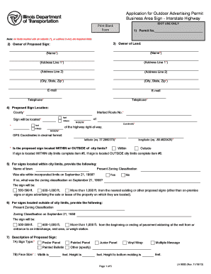 Fillable Online dot state il Interstate Highway - Illinois Department ...