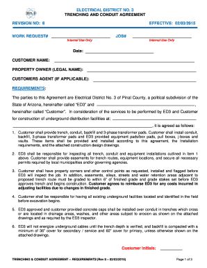 Fillable Online ed3online 9 TRENCHING & CONDUIT FORMS - Electrical ...