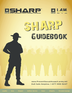 Fillable Online eur army SHARP Guidebook - US Army Special Operations ...