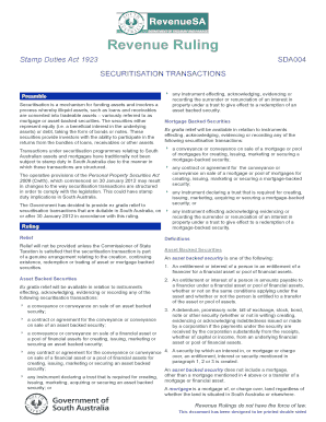 Fillable Online revenuesa sa gov SECURITISATION TRANSACTIONS Fax Email ...