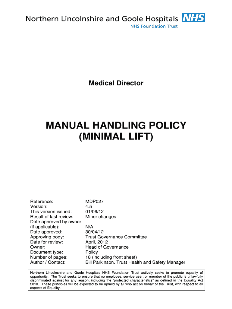 Fillable Online (MINIMAL LIFT) Fax Email Print - pdfFiller