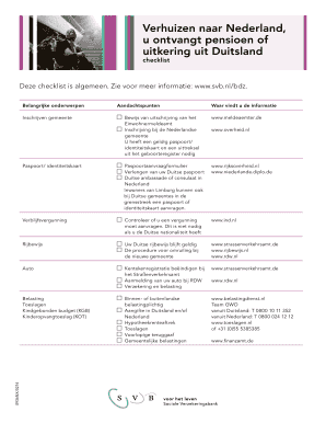 Invulbaar Online svb Verhuizen naar Nederland u ontvangt pensioen of ...
