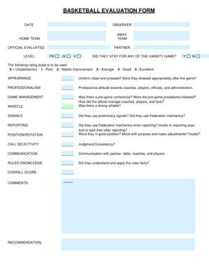 Fillable Online Officials Evaluation Form Fax Email Print - pdfFiller