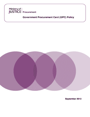 Fillable Online Government Procurement Card (GPC) Policy Fax Email ...