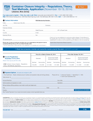 Fillable Online Container Closure Integrity Regulations Theory Test ...
