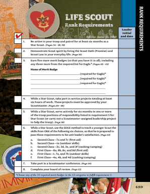 Fillable Online bsahandbook Life Scout - Boy Scout Handbook ...