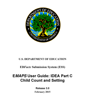 Fillable Online www2 ed EMAPS IDEA Part C Child Count User Guide - www2 ...