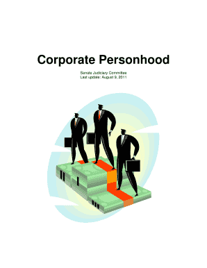 Fillable Online Corporate Personhood Fax Email Print - pdfFiller