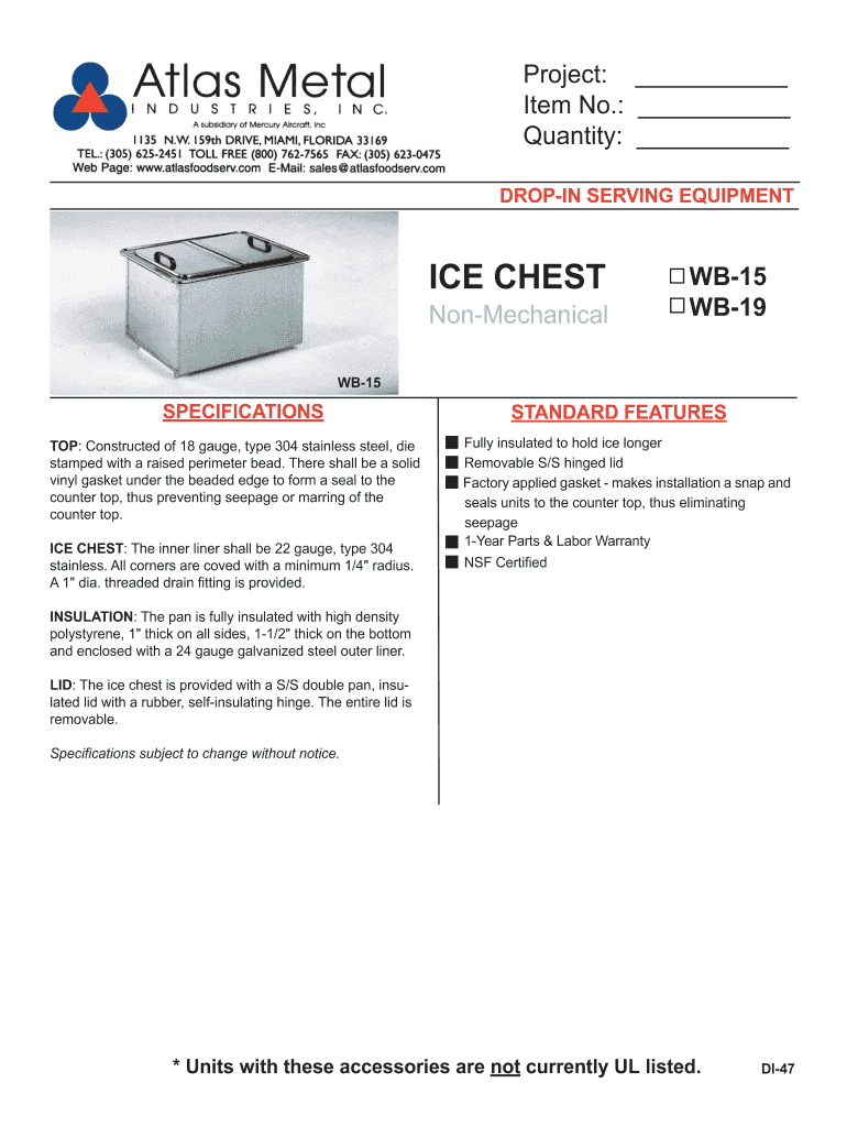 Fillable Online ICE CHEST Fax Email Print - pdfFiller