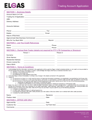 Fillable Online Trade Account Application.doc Fax Email Print - pdfFiller