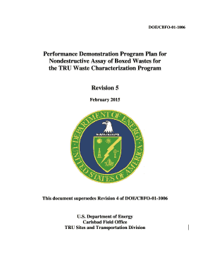 Fillable Online wipp energy Performance Demonstration Program Plan for ...