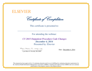 Fillable Online BCertificateb of Completion - ICD-10 Fax Email Print ...