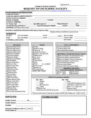 Fillable Online everettsd EPS Facility Use Form - Everett Public ...