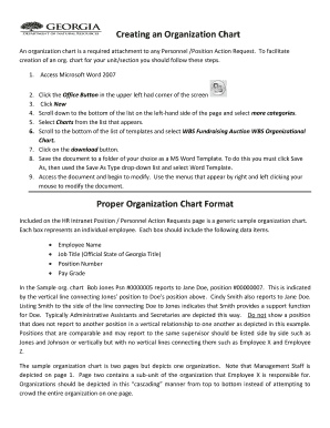 Fillable Online Creating an Organization Chart Fax Email Print - pdfFiller