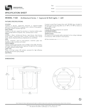 Fillable Online MODEL 1160 Fax Email Print - pdfFiller