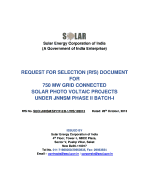 Fillable Online Jawaharlal Nehru National Solar Mission (JNNSM ...