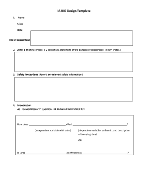 Fillable Online IA BIO Design Template Fax Email Print - pdfFiller