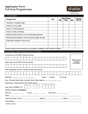 Fillable Online shatec Diploma in Hotel Management - shatec Fax Email ...