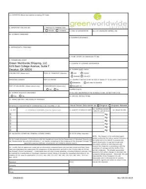 Fillable Online GREEN063-Shipper Letter of Instruction (SLI ... - Green ...