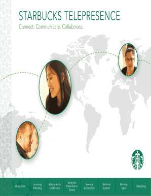 Fillable Online Starbucks Telepresence Handbook Fax Email Print - pdfFiller