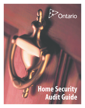 Fillable Online Home Audit Security Guide - Ministry of Community ...