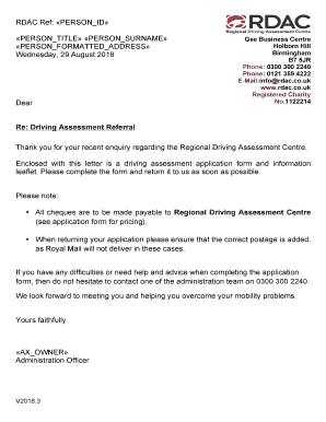 Fillable Online rdac co Three Step Assessment Process RDAC Fax Email ...
