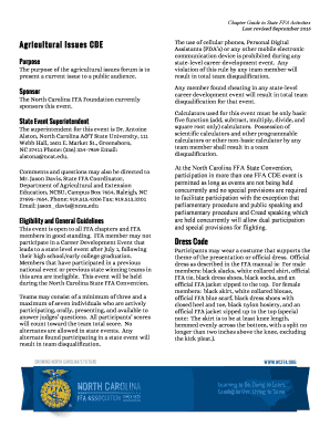 Fillable Online ffa issues dress code form Fax Email Print - pdfFiller