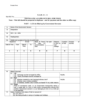 Fillable Online delta org Travelling Allowance Claim Form - deltaorgin ...