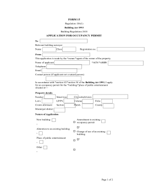 Fillable Online Form-15-Application-of-Occupancy-Permit.docx Fax Email ...